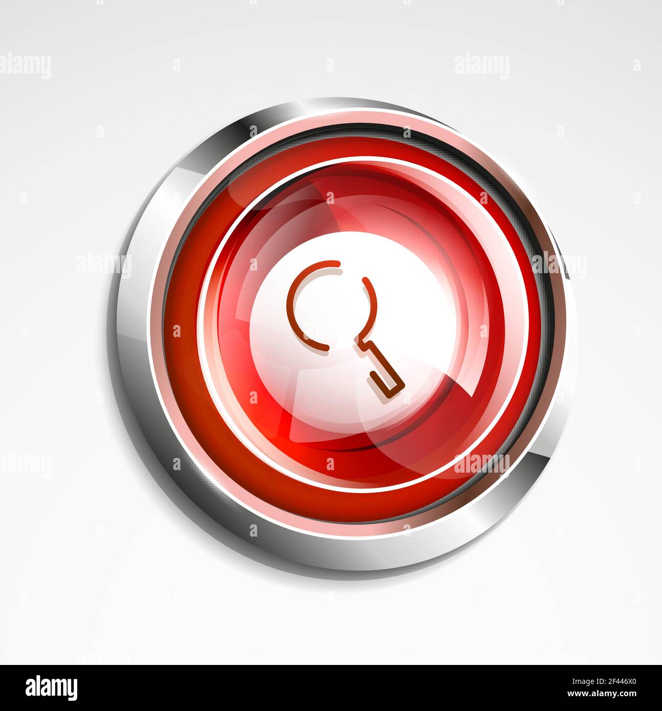 Search magnifyier web button, magnify icon. Modern magnifying glass ...