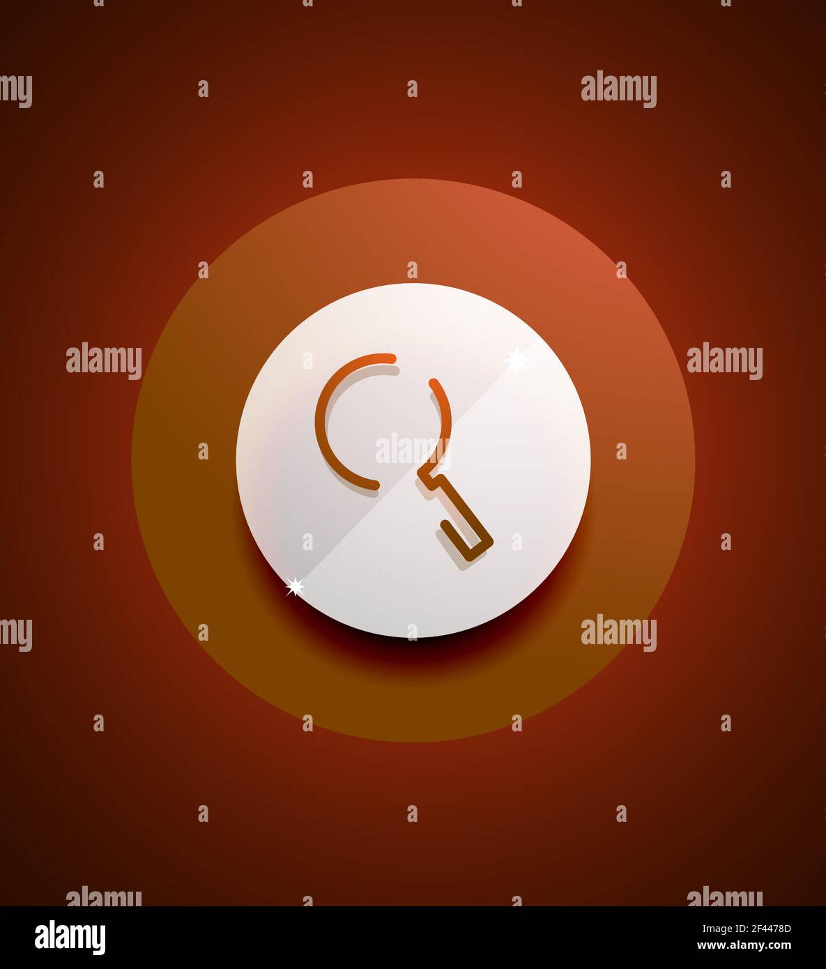 Search magnifyier web button, magnify icon. Modern magnifying glass ...