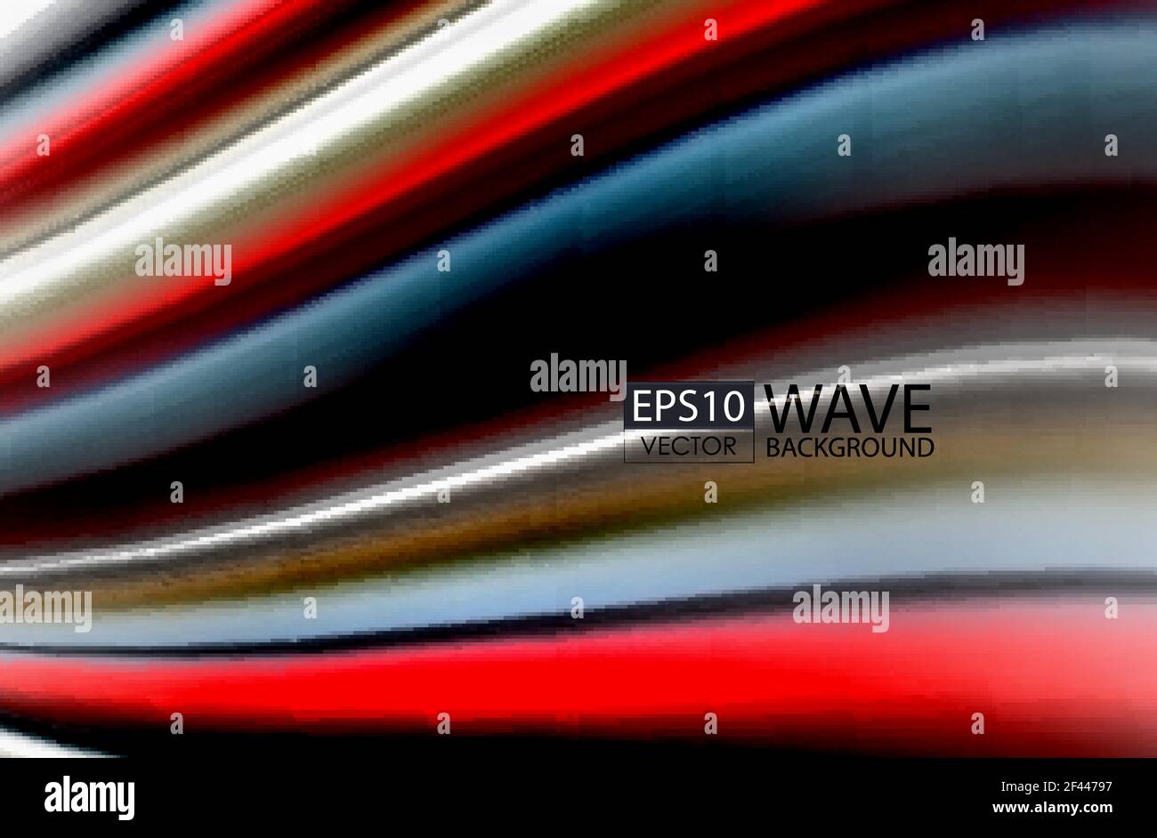 Rainbow color waves, vector blurred abstract background. Rainbow color ...