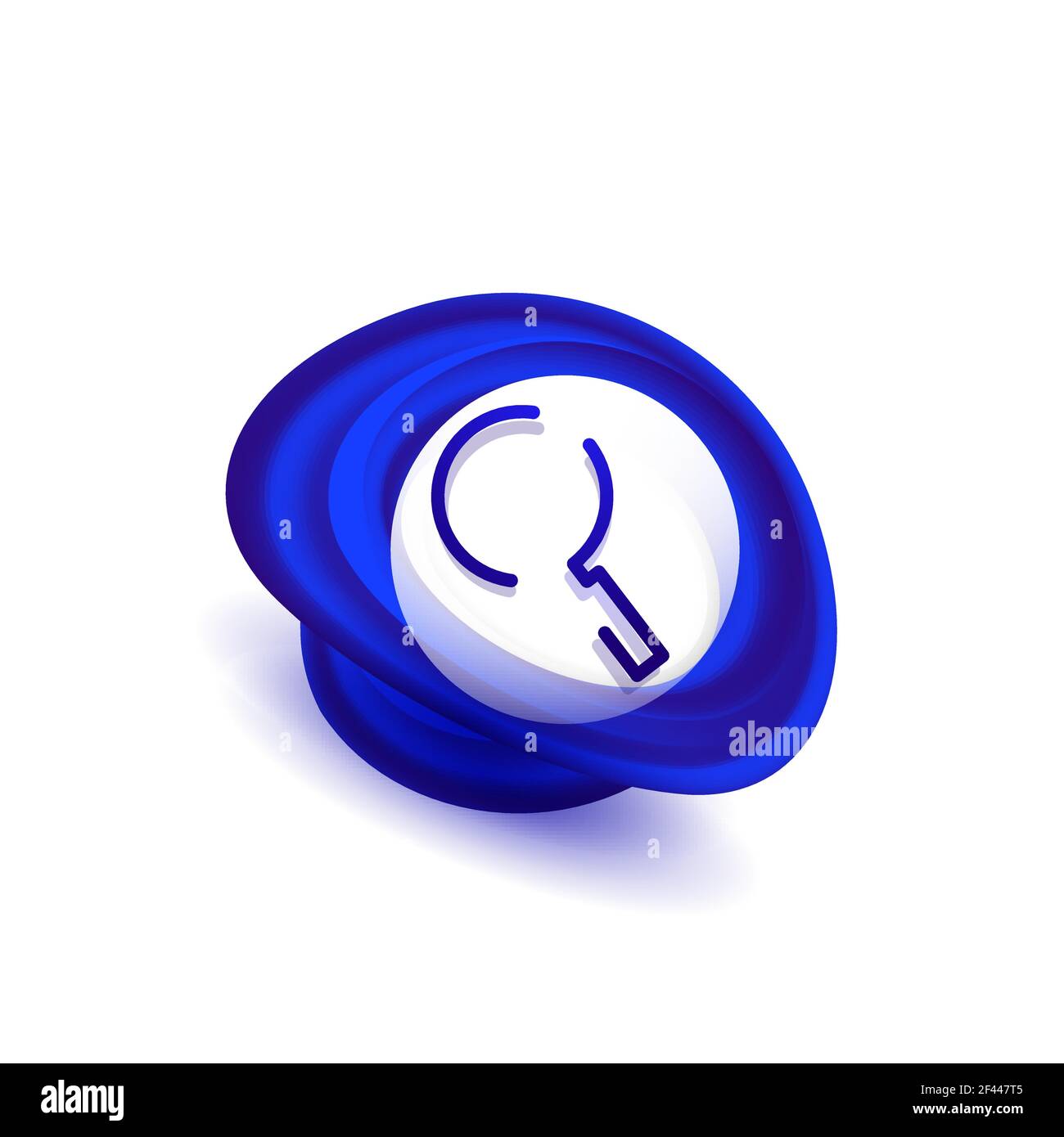 Search magnifyier web button, magnify icon. Modern magnifying glass ...