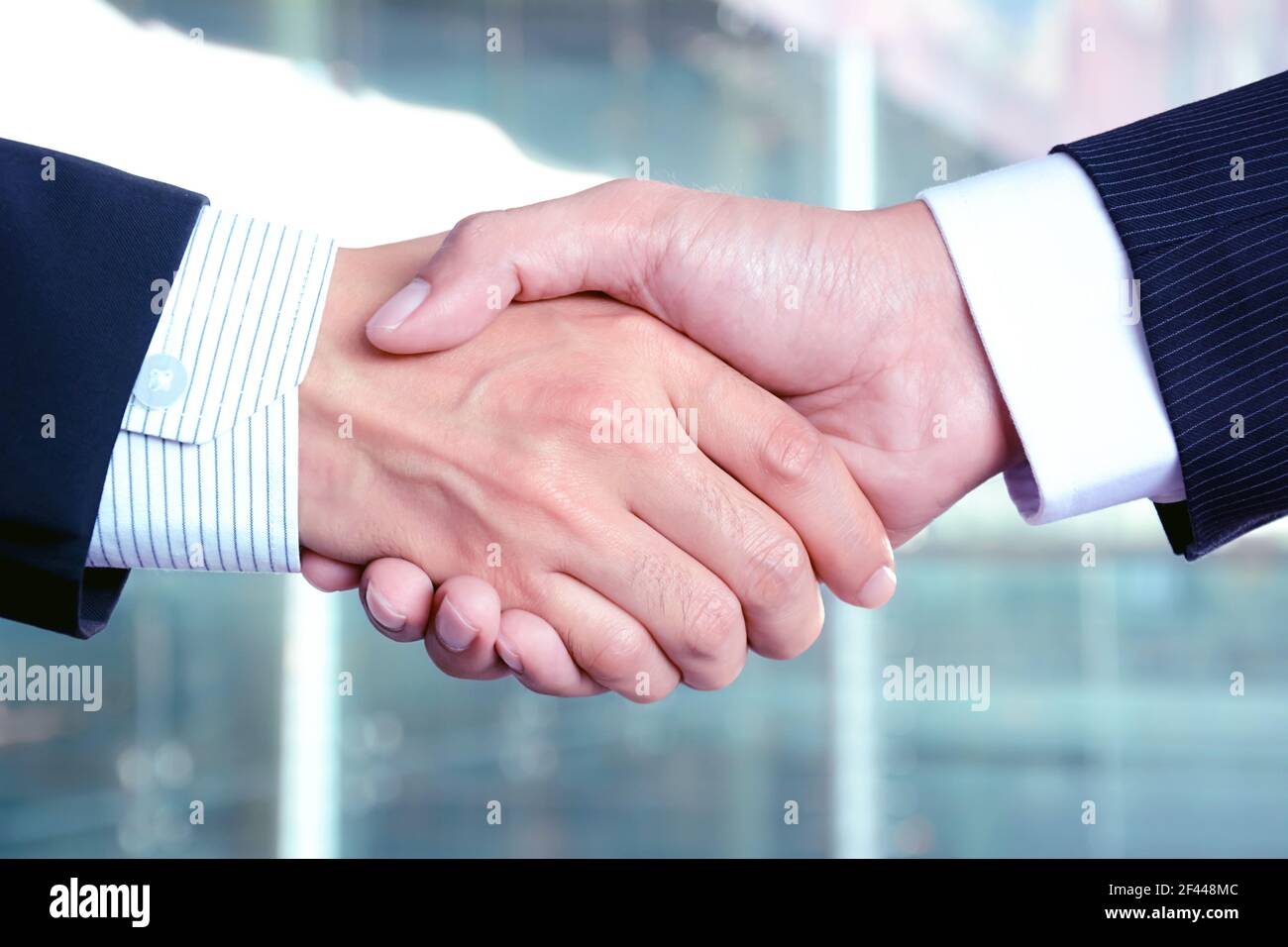 Handshake of businessmen - success, congratulation, greeting & business ...