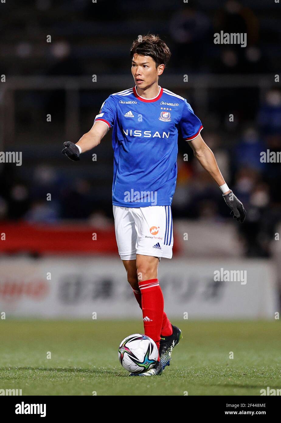 NHK Spring Mitsuzawa Football Stadium, Kanagawa, Japan. 17th Mar, 2021. Takahiro Ogihara (F ...