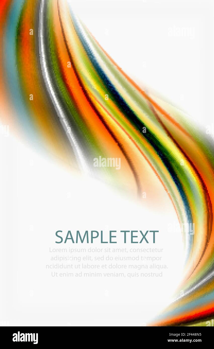 Banner abstract rainbow waves Stock Vector Images - Alamy