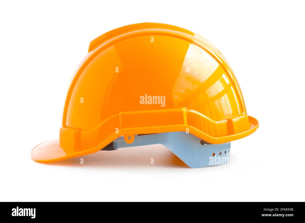 Hard hat for industrial workers, engineers & architect - isolated on ...