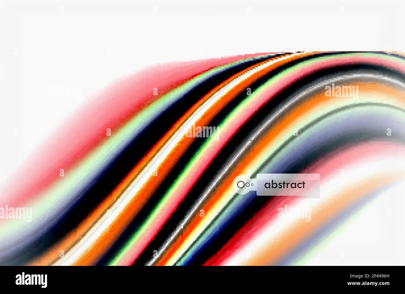Rainbow color waves, vector blurred abstract background. Rainbow color ...
