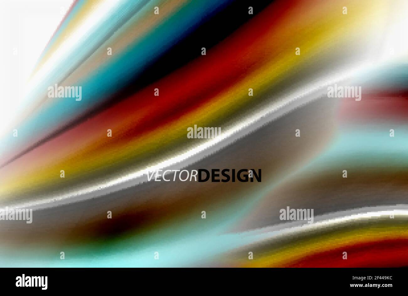 Rainbow color waves, vector blurred abstract background. Rainbow color ...