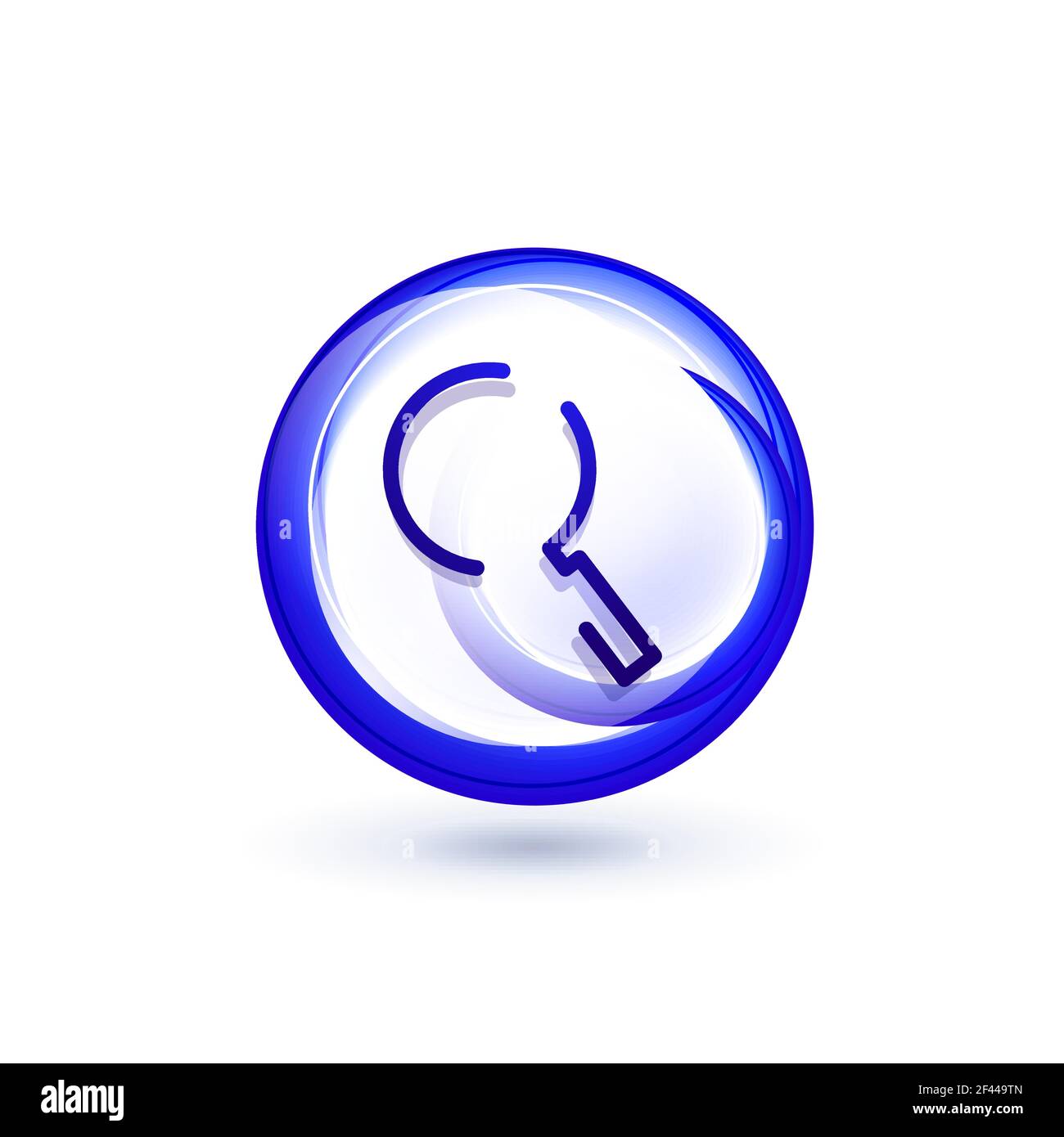 Search magnifyier web button, magnify icon. Modern magnifying glass ...
