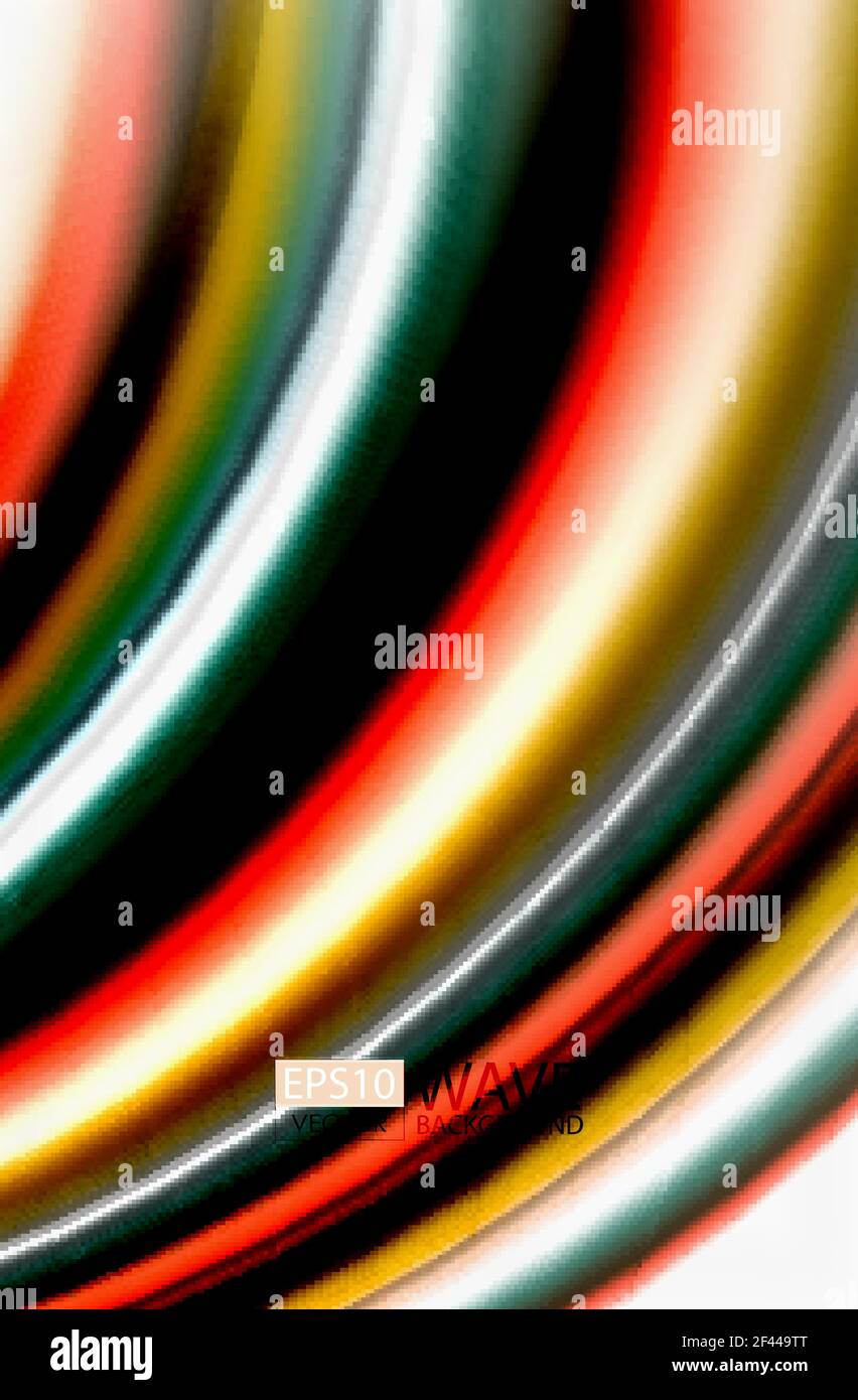 Rainbow color waves, vector blurred abstract background. Rainbow color ...