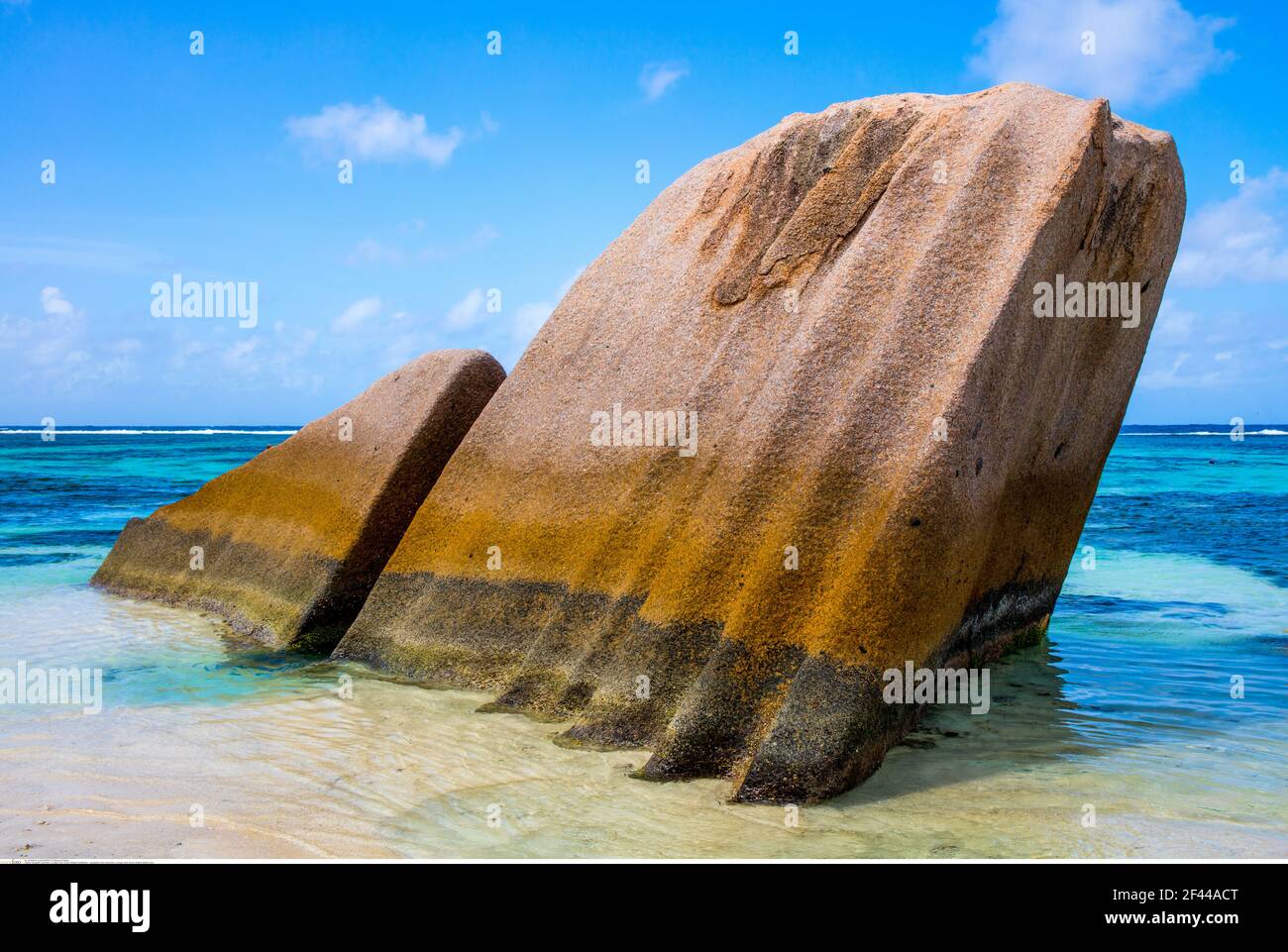 geography / travel, Seychelles, La Digue, Anse Source d'Argent, granite ...