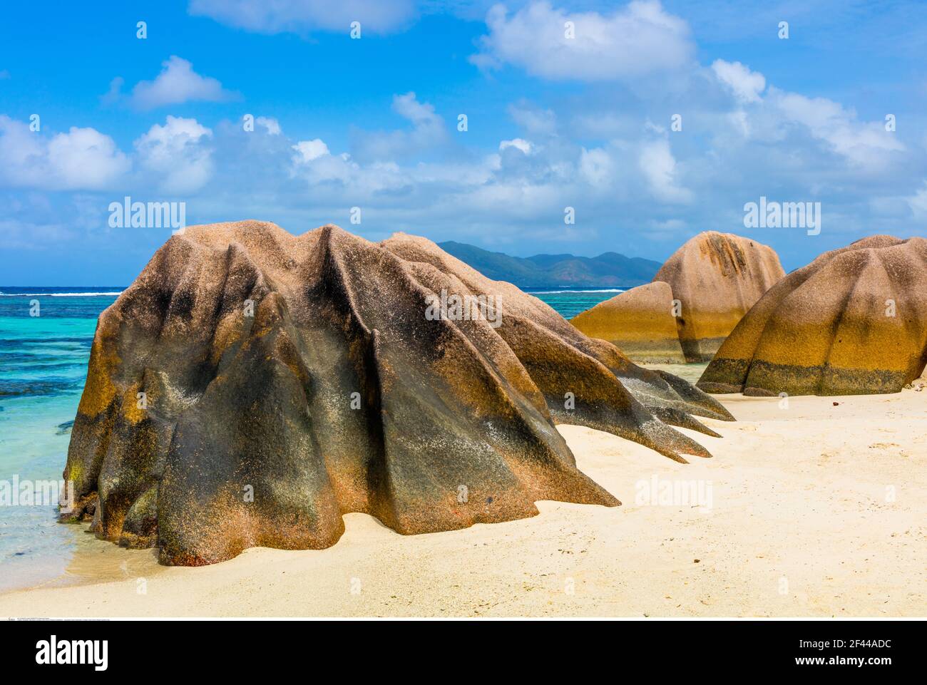geography / travel, Seychelles, La Digue, Anse Source d'Argent, granite ...