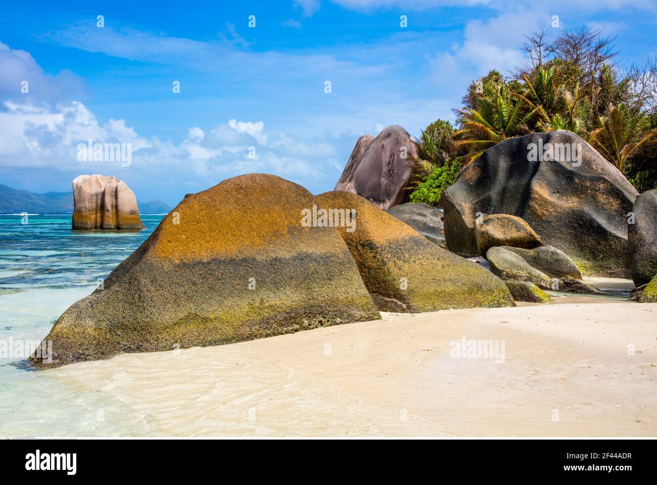 geography / travel, Seychelles, La Digue, Anse Source d'Argent, granite ...