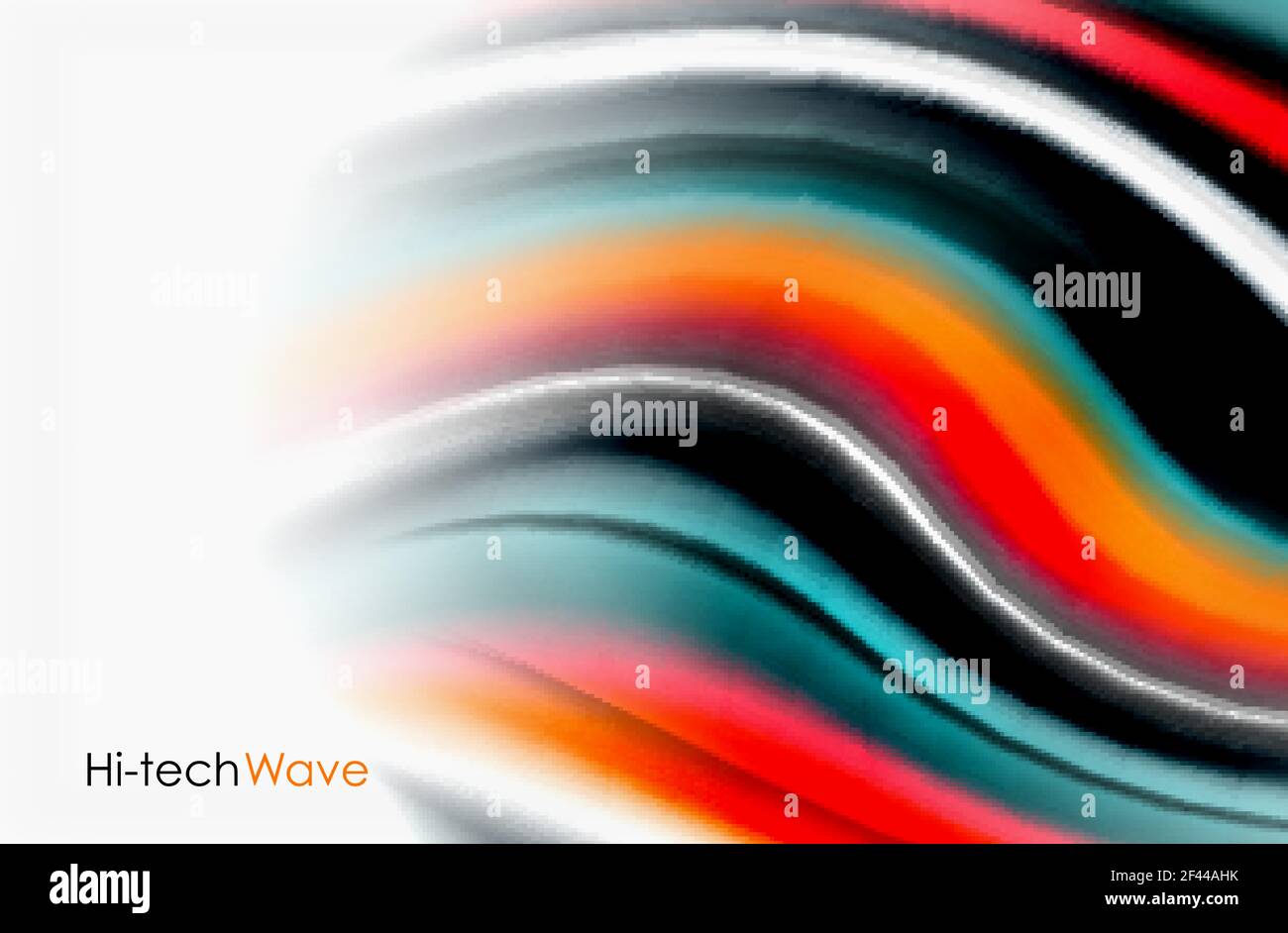 Rainbow color waves, vector blurred abstract background. Rainbow color ...