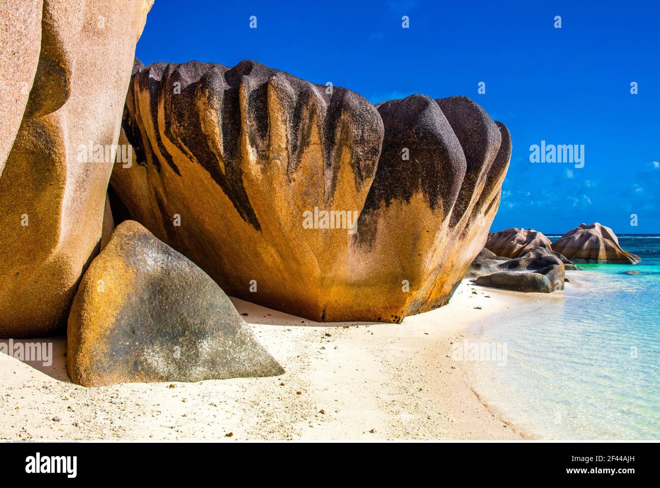 geography / travel, Seychelles, La Digue, Anse Source d'Argent, granite ...