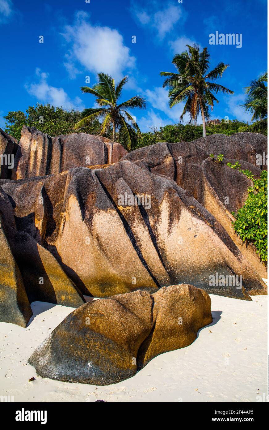 geography / travel, Seychelles, La Digue, Anse Source d'Argent, granite ...