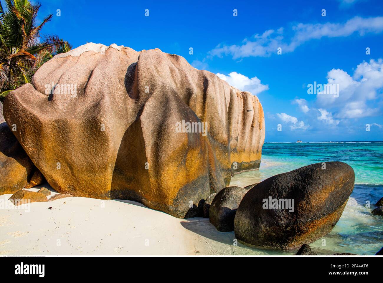 geography / travel, Seychelles, La Digue, Anse Source d'Argent, granite ...