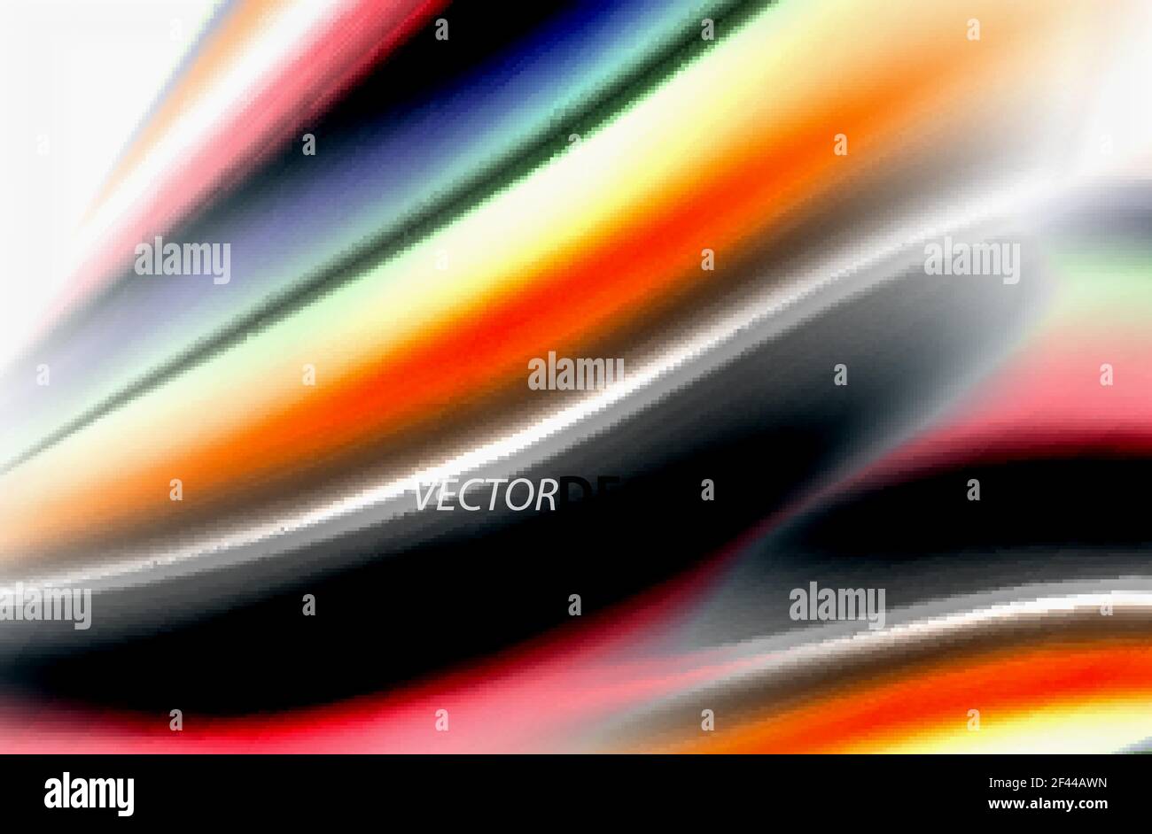 Rainbow color waves, vector blurred abstract background. Rainbow color ...