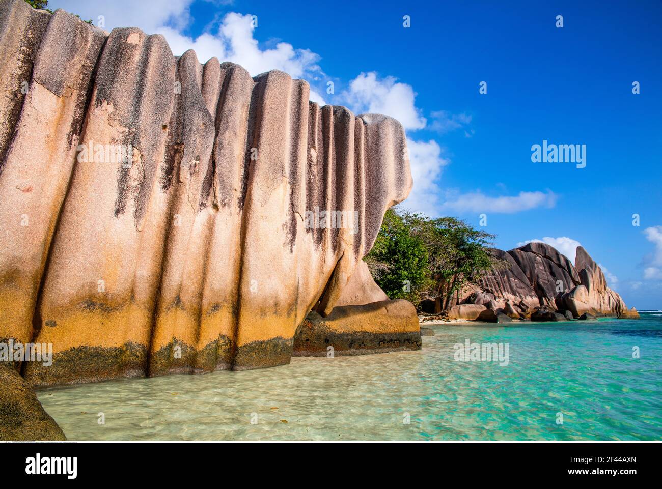 geography / travel, Seychelles, La Digue, Anse Source d'Argent, granite ...