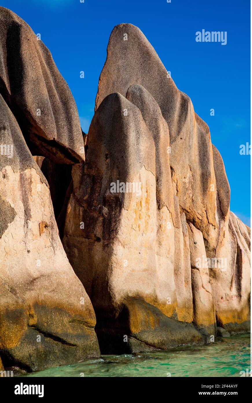 geography / travel, Seychelles, La Digue, Anse Source d'Argent, granite ...