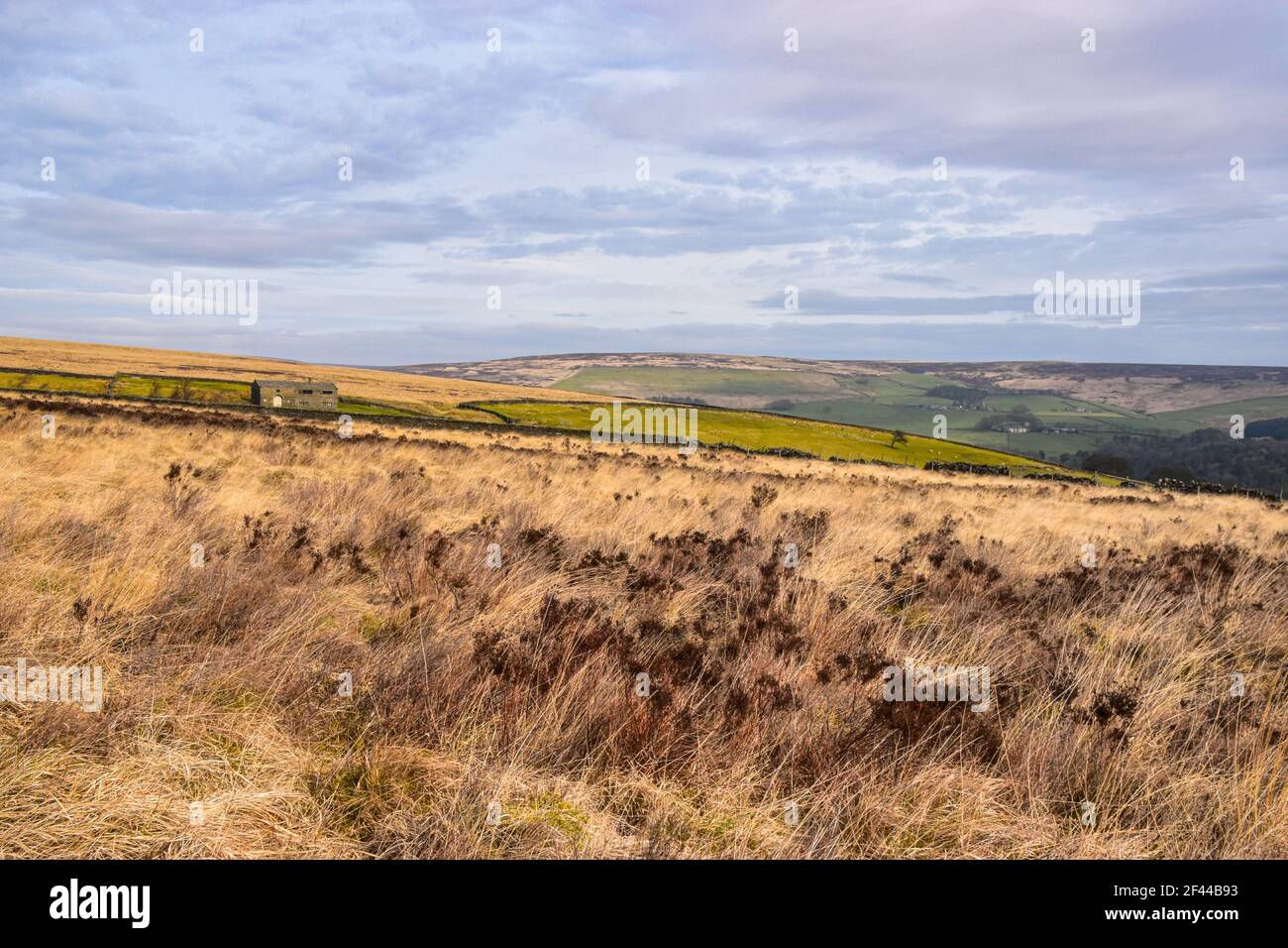 Heptonstall Moor, Pennines, Pennine Way, West Yorkshire Stock Photo - Alamy