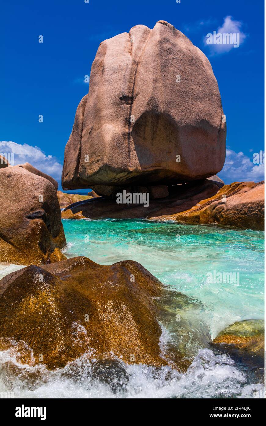geography / travel, Seychelles, La Digue, Anse Maron, beach with ...
