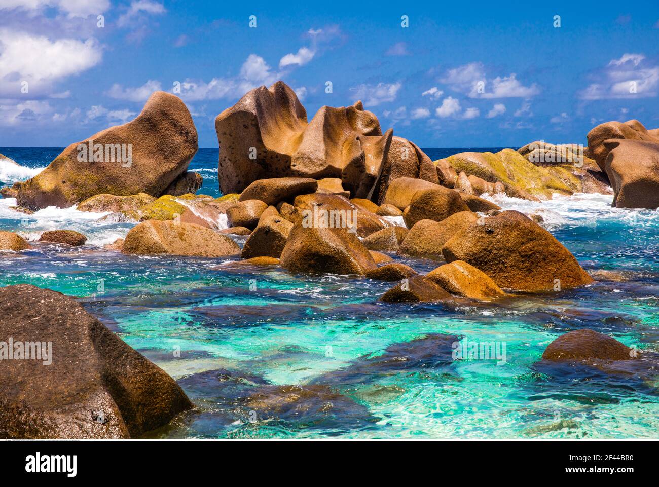 geography / travel, Seychelles, La Digue, Anse Maron, beach with ...