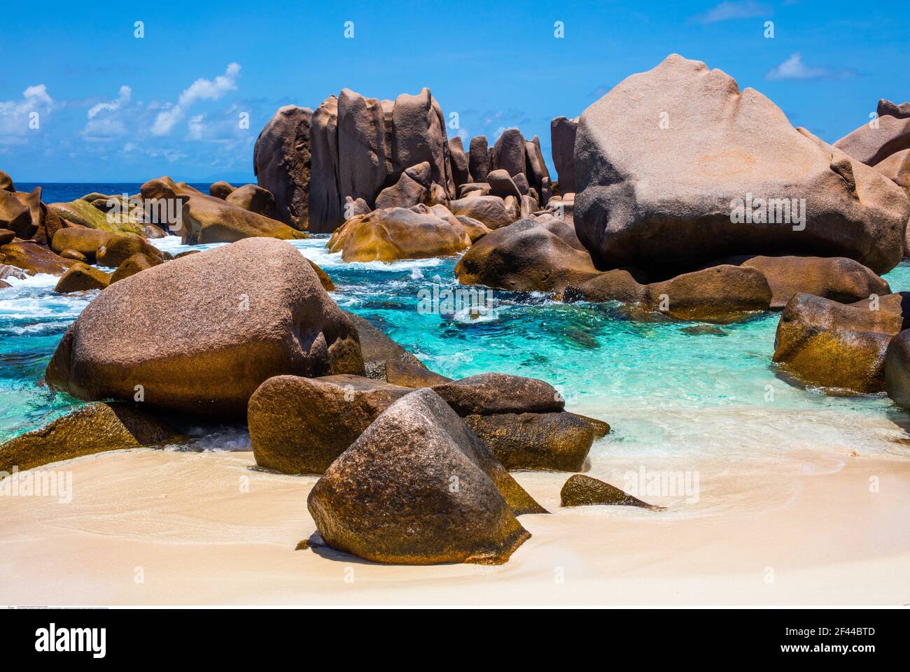 geography / travel, Seychelles, La Digue, Anse Maron, beach with ...