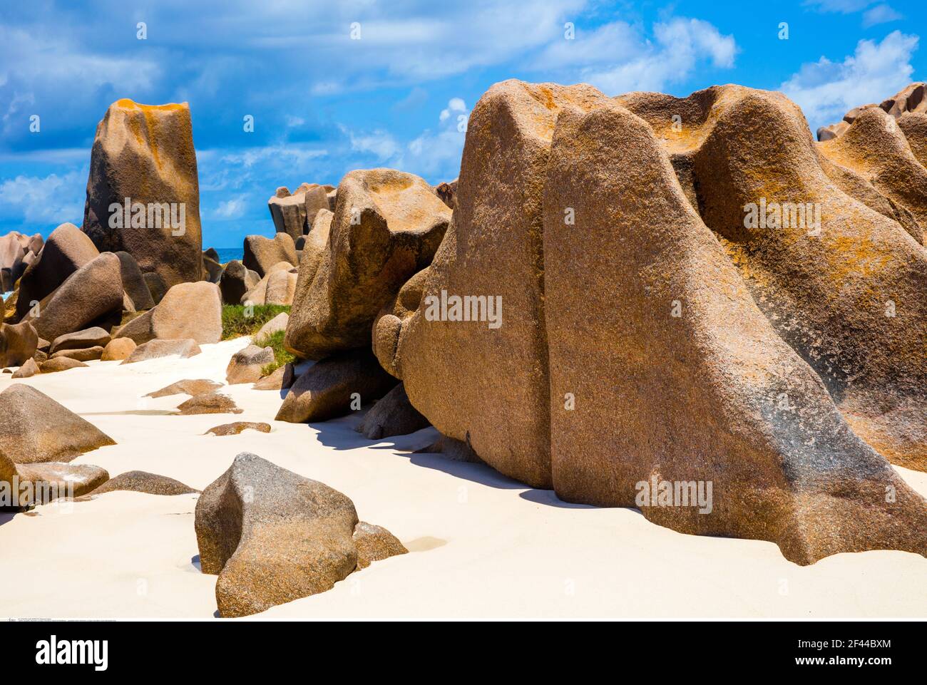 geography / travel, Seychelles, La Digue, Anse Maron, beach with ...