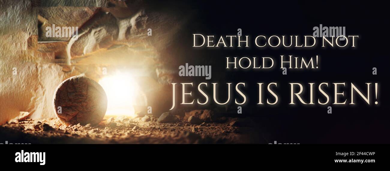 Easter He Is Risen Tomb