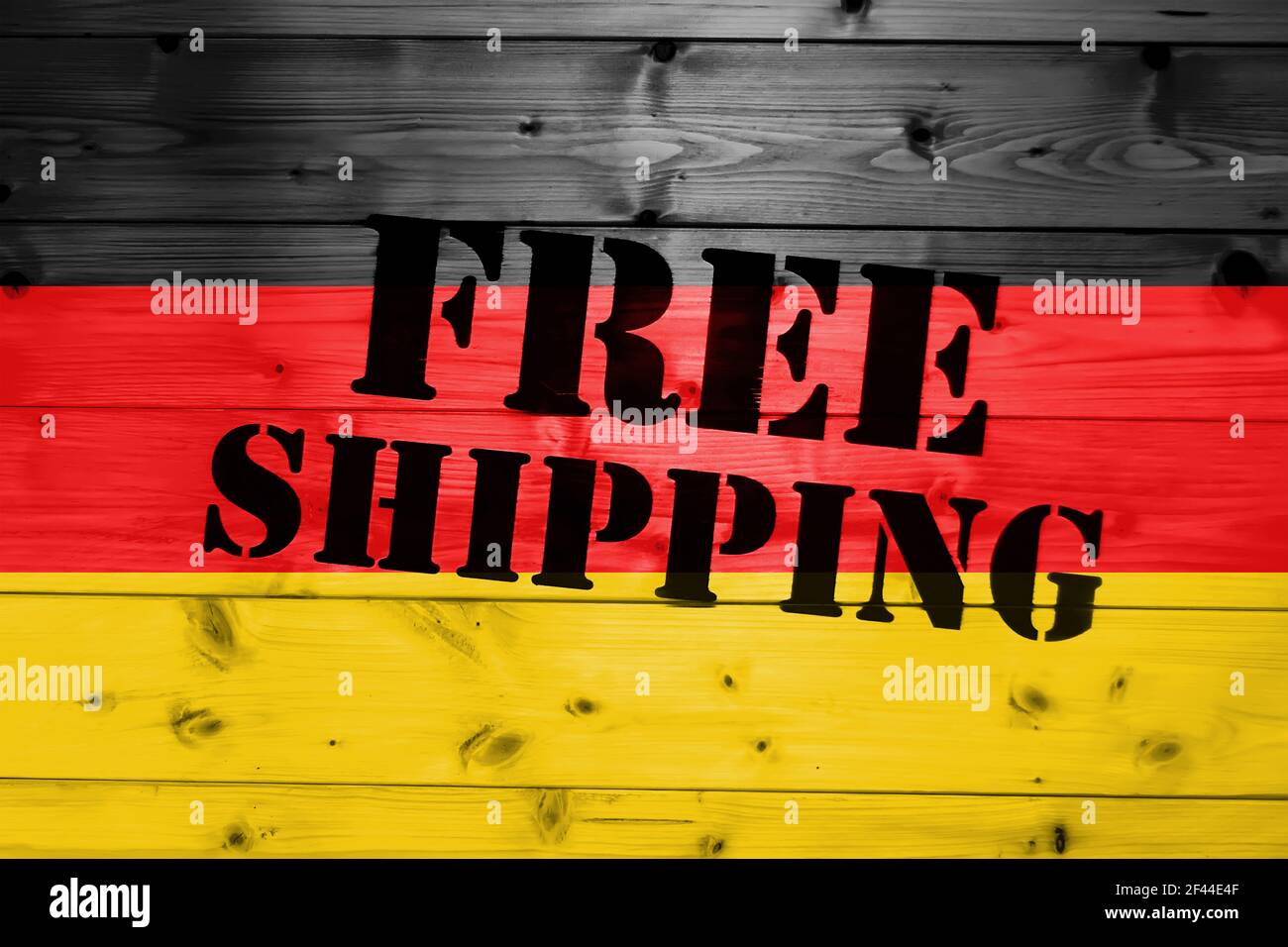 Germany flag, Free Shipping on wooden transport box with flag Logistics ...