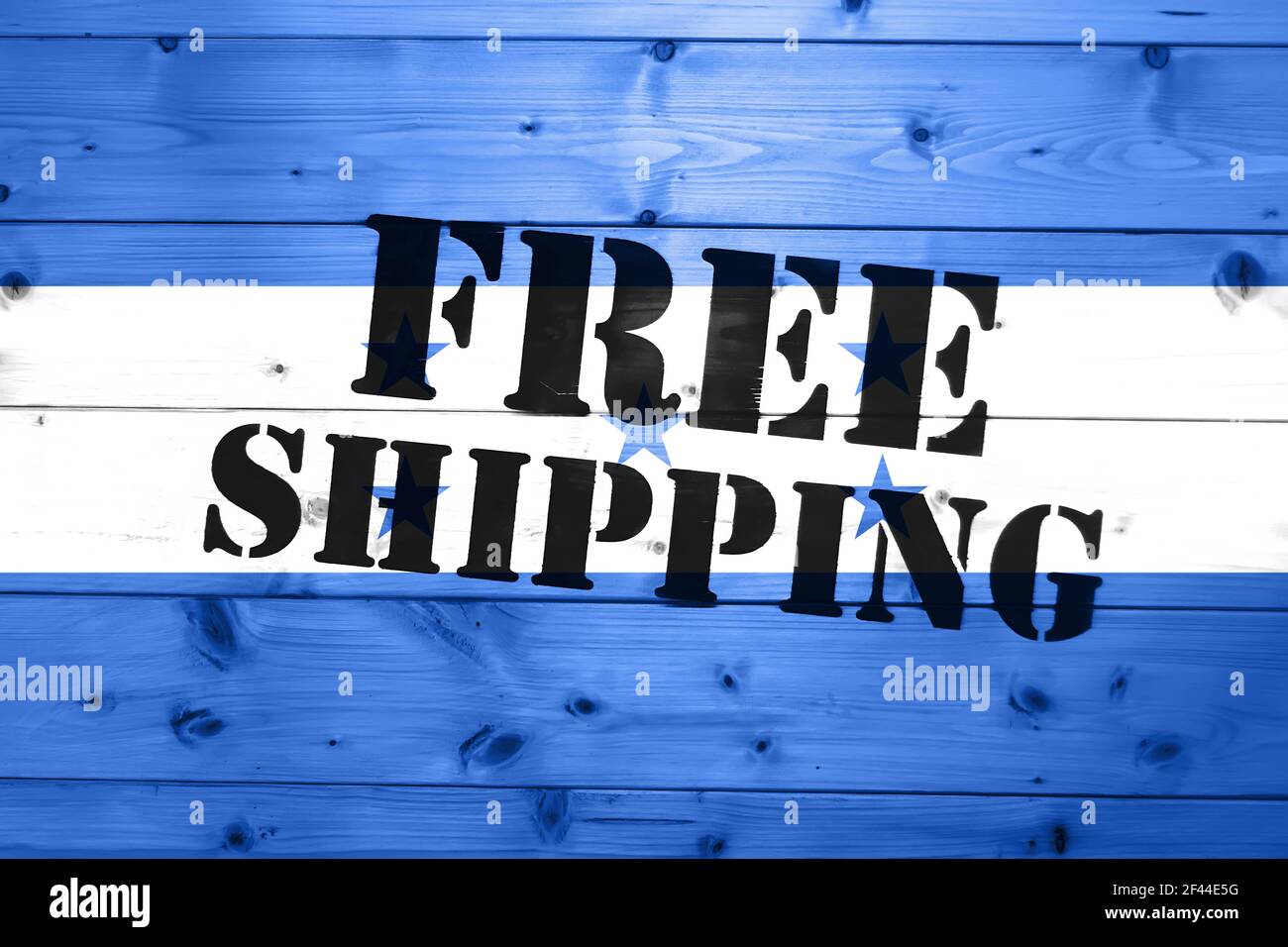 Honduras flag, Free Shipping on wooden transport box with flag ...