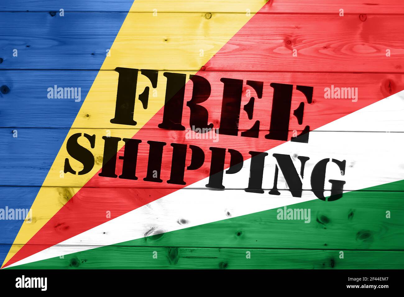 Seychelles flag, Free Shipping on wooden transport box with flag ...