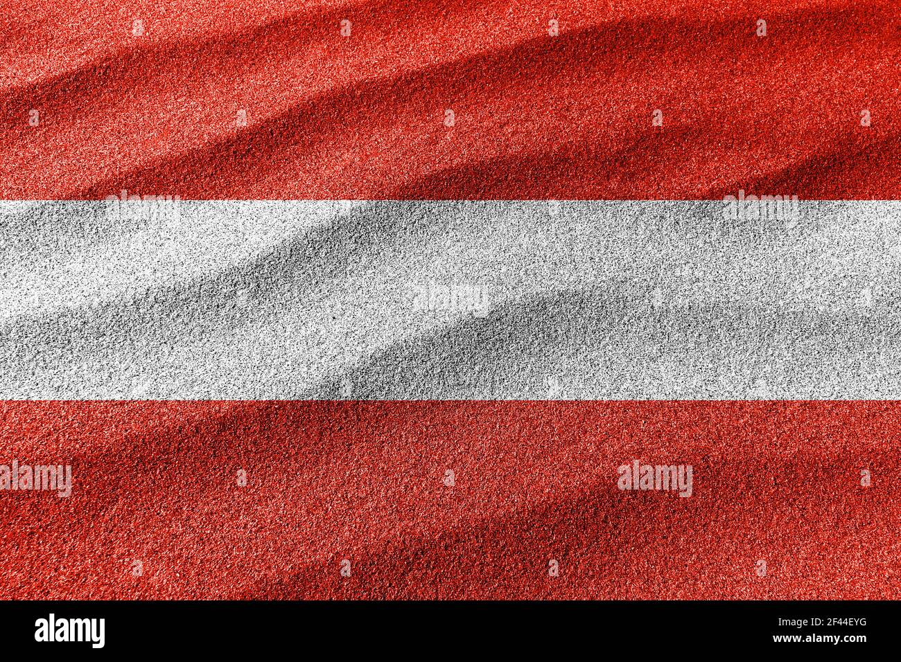 Austria sand flag, national flag sand background Stock Photo - Alamy