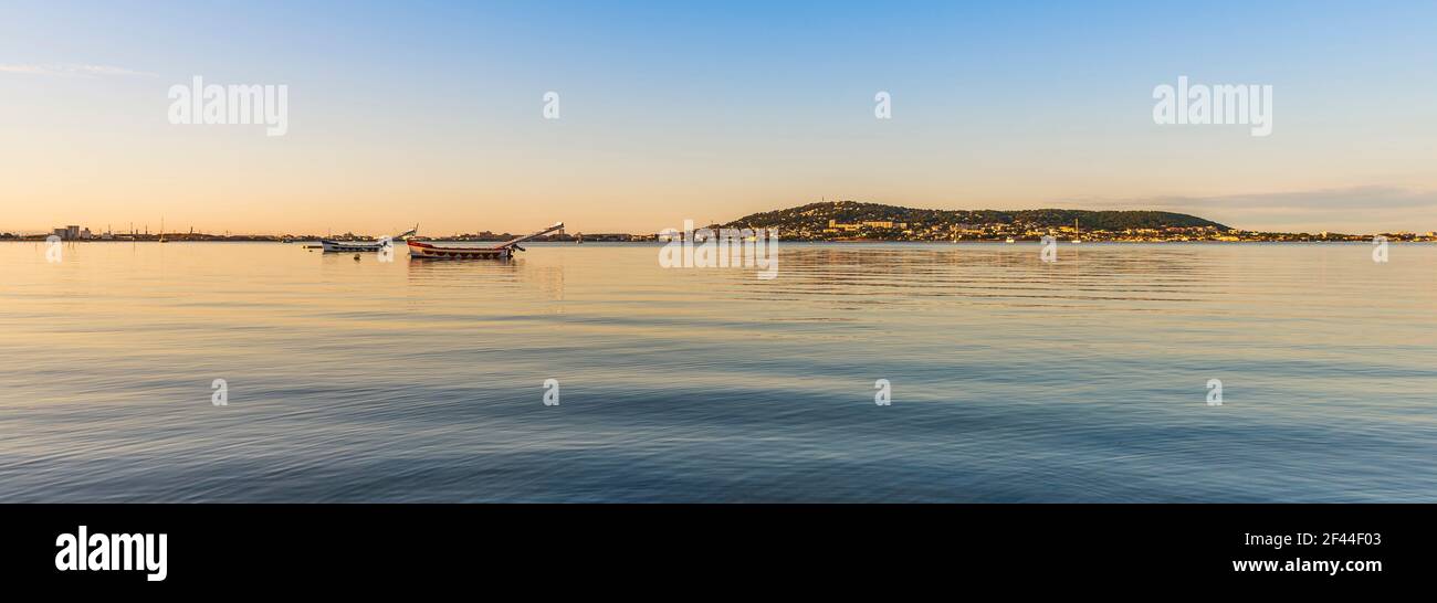 Mont Saint Clair in Sète and the Thau lagoon, in Occitanie, France ...