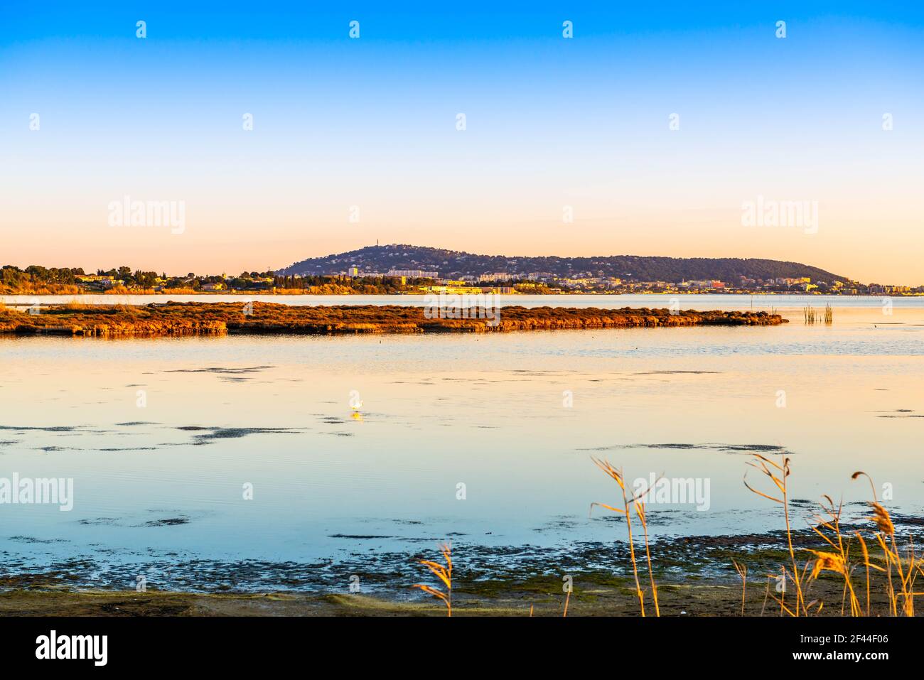 Mont Saint Clair in Sète and the Thau lagoon, in Occitanie, France Stock Photo - Alamy
