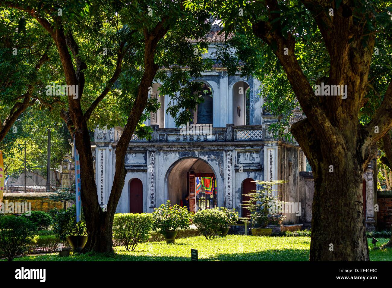 The Literature Temple of Hanoi in Vietnam Stock Photo - Alamy