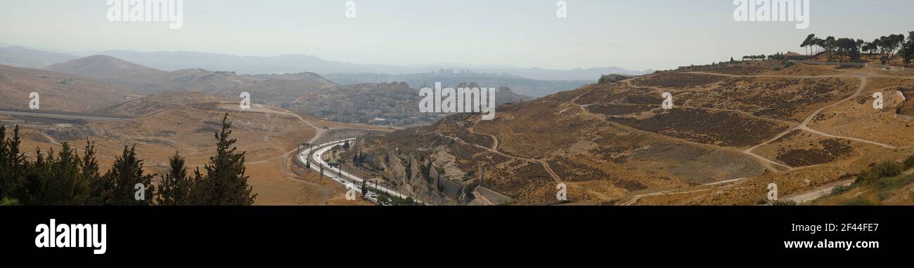 Israel, Judean Mountains, on the outskirts of Jerusalem it overlooks ...