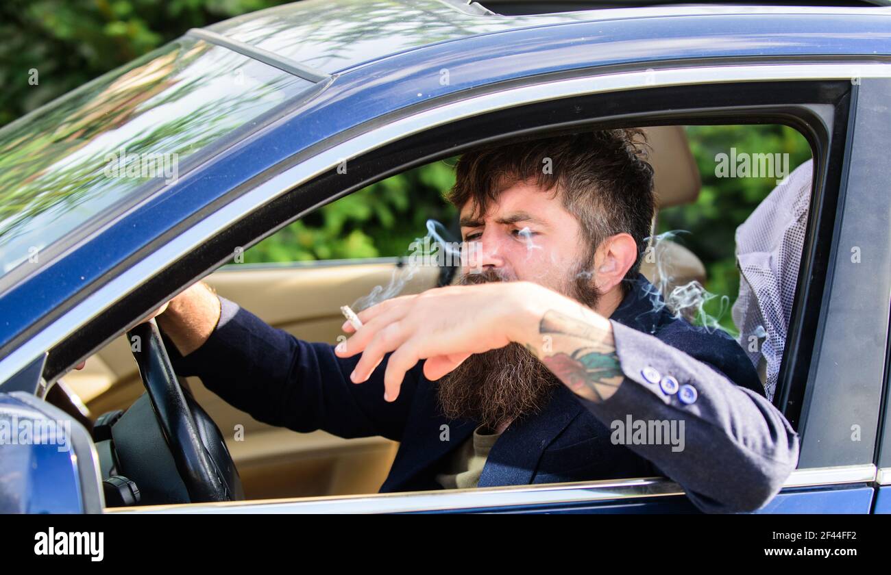 Driver Smoking Cigarette High Resolution Stock Photography and Images ...