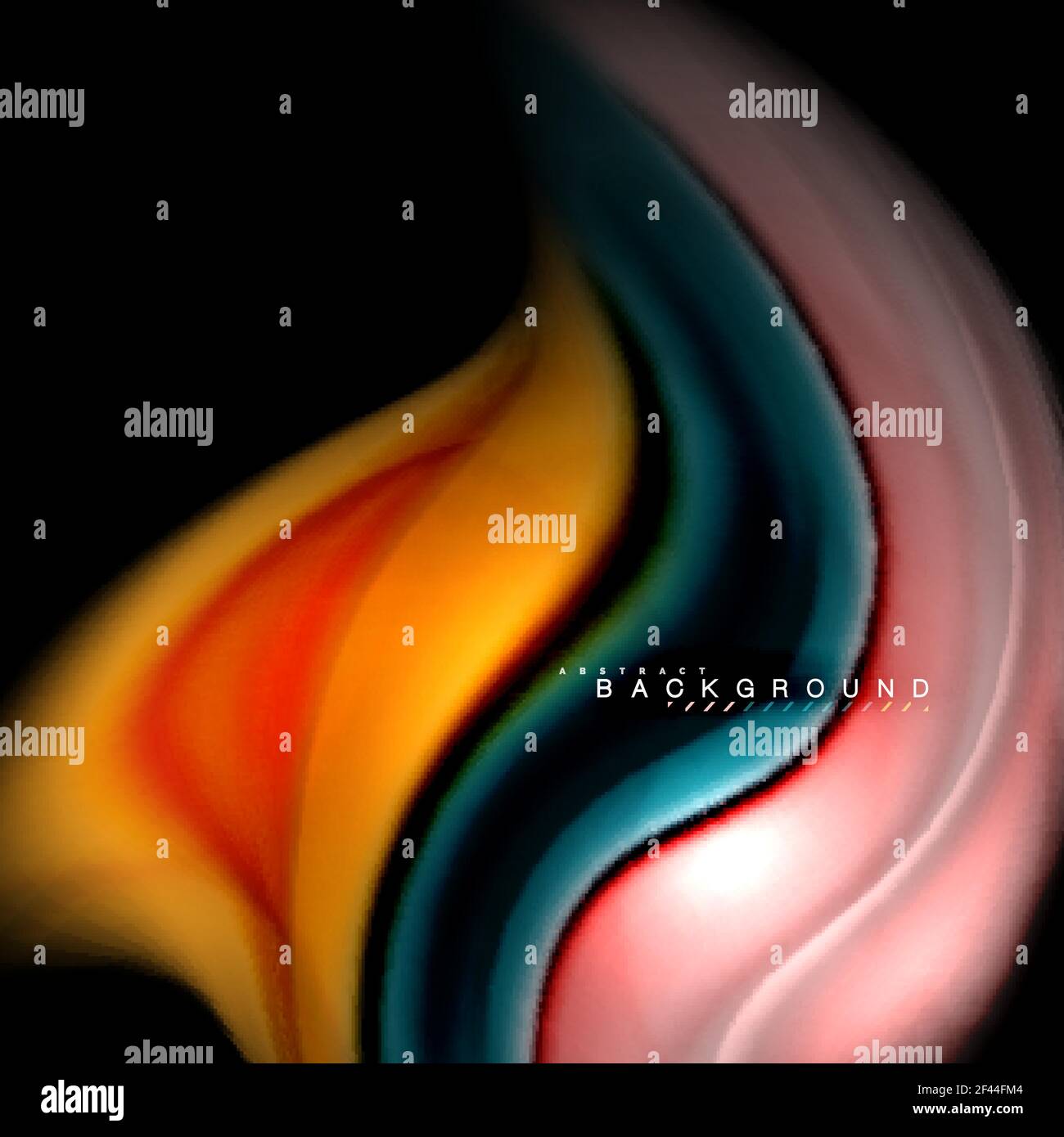 Fluid mixing colors vector wave abstract background design. Colorful ...