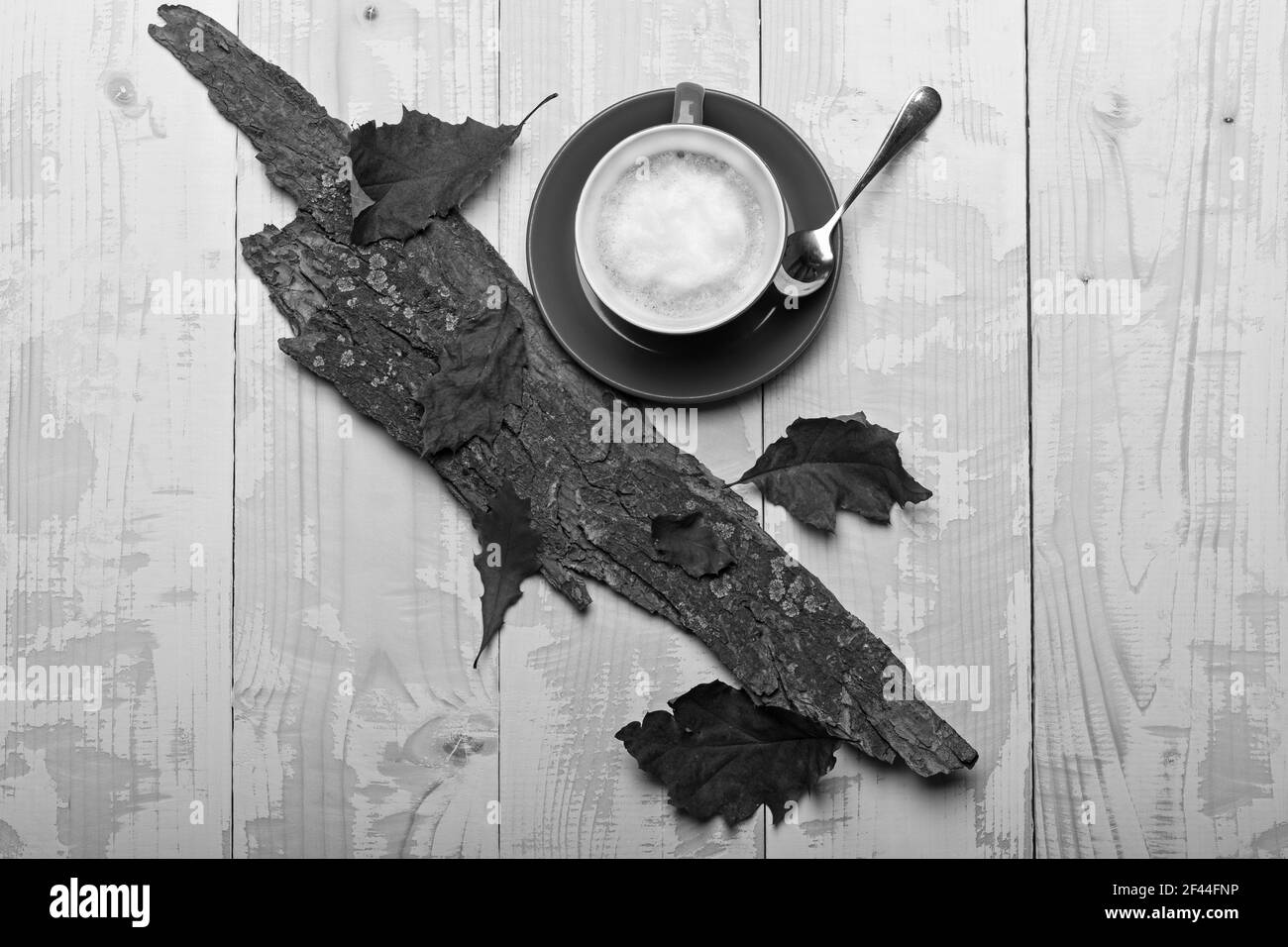 Red ceramic tableware with tasty beverage, top view Stock Photo - Alamy