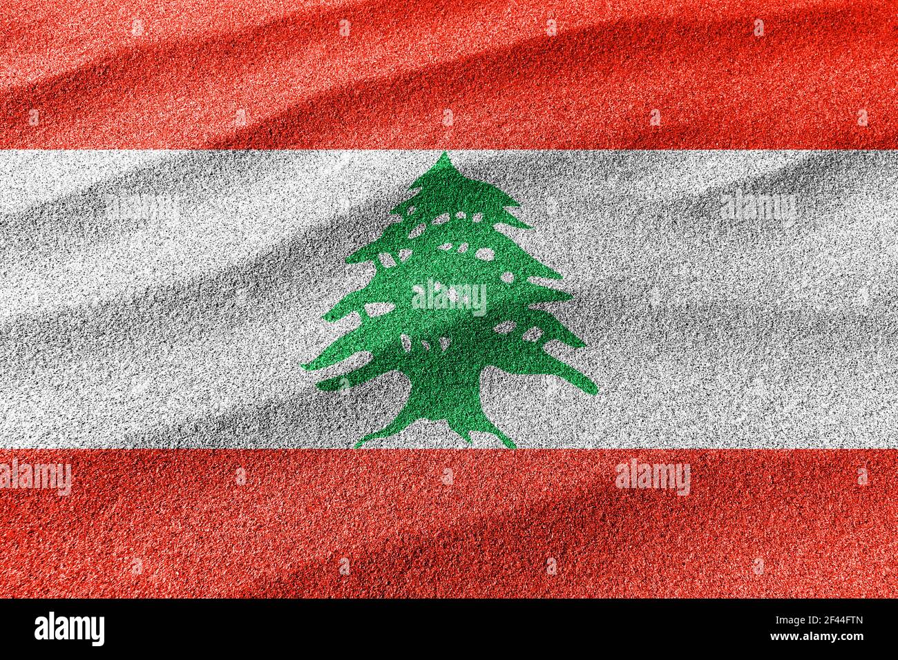 Lebanon sand flag, national flag sand background Stock Photo - Alamy