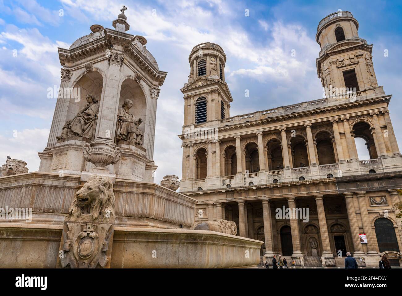 Saint sulpice church statue hi-res stock photography and images - Alamy