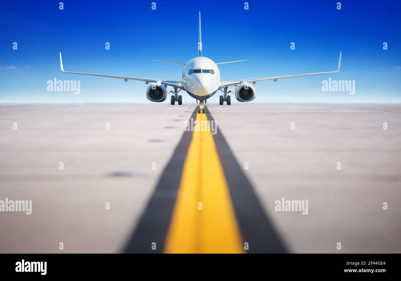 Runway airplane take off hi-res stock photography and images - Alamy