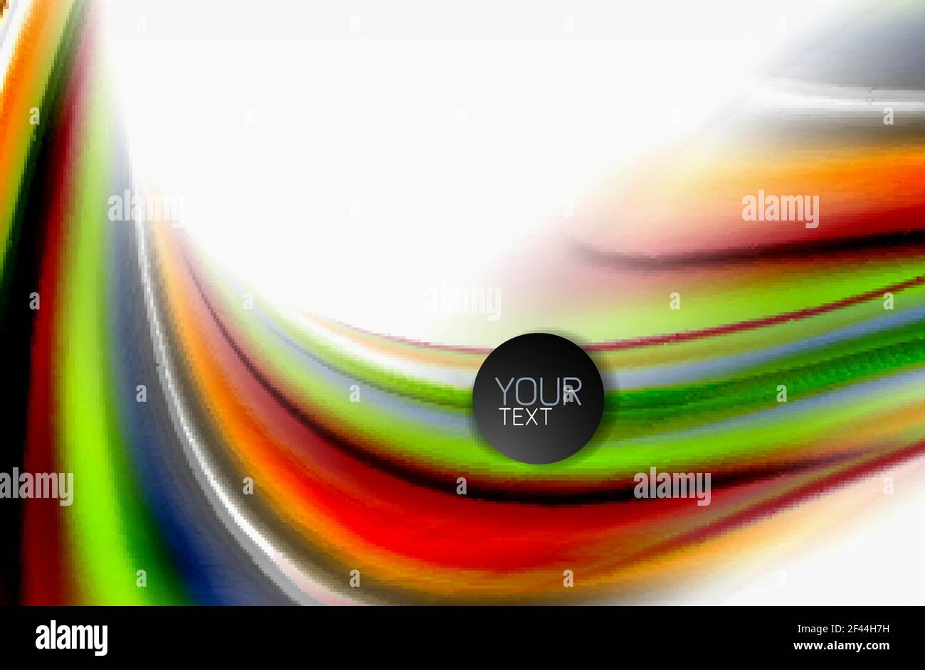 Rainbow color waves, vector blurred abstract background. Rainbow color ...