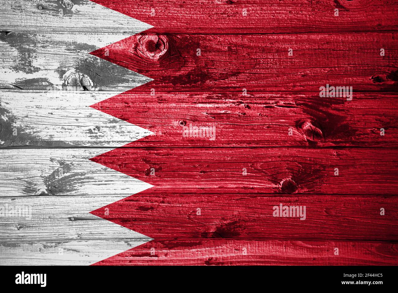 Bahrain flag on wooden planks background wood flag Stock Photo - Alamy