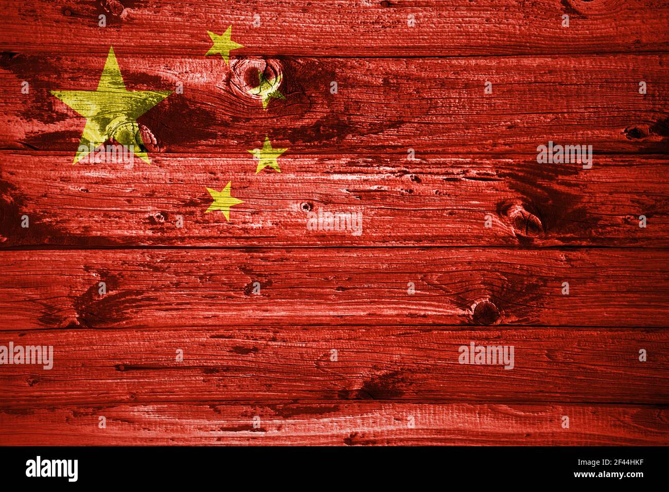 Old dirty textured china flag hi-res stock photography and images - Alamy