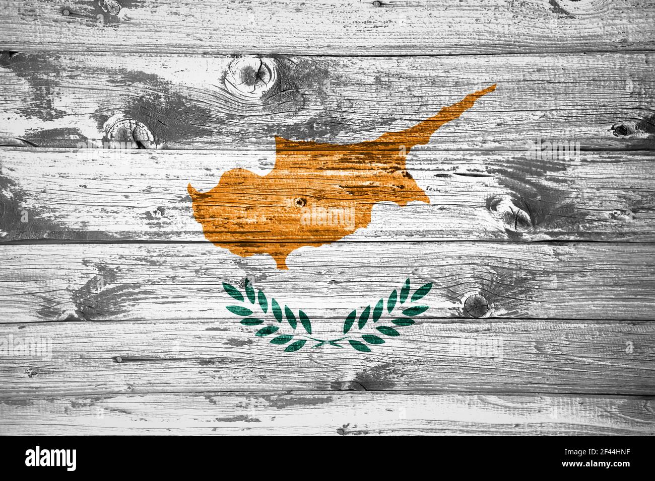 Cyprus flag on wooden planks background wood flag Stock Photo - Alamy