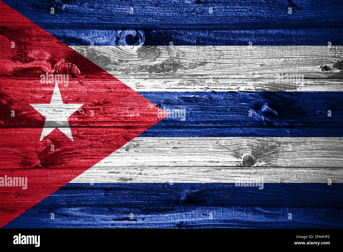 Cuba flag on wooden planks background wood flag Stock Photo - Alamy