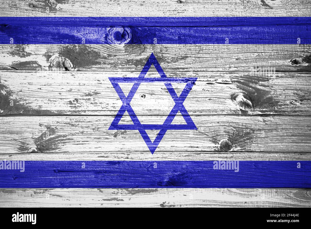 Israel flag on wooden planks background wood flag Stock Photo - Alamy