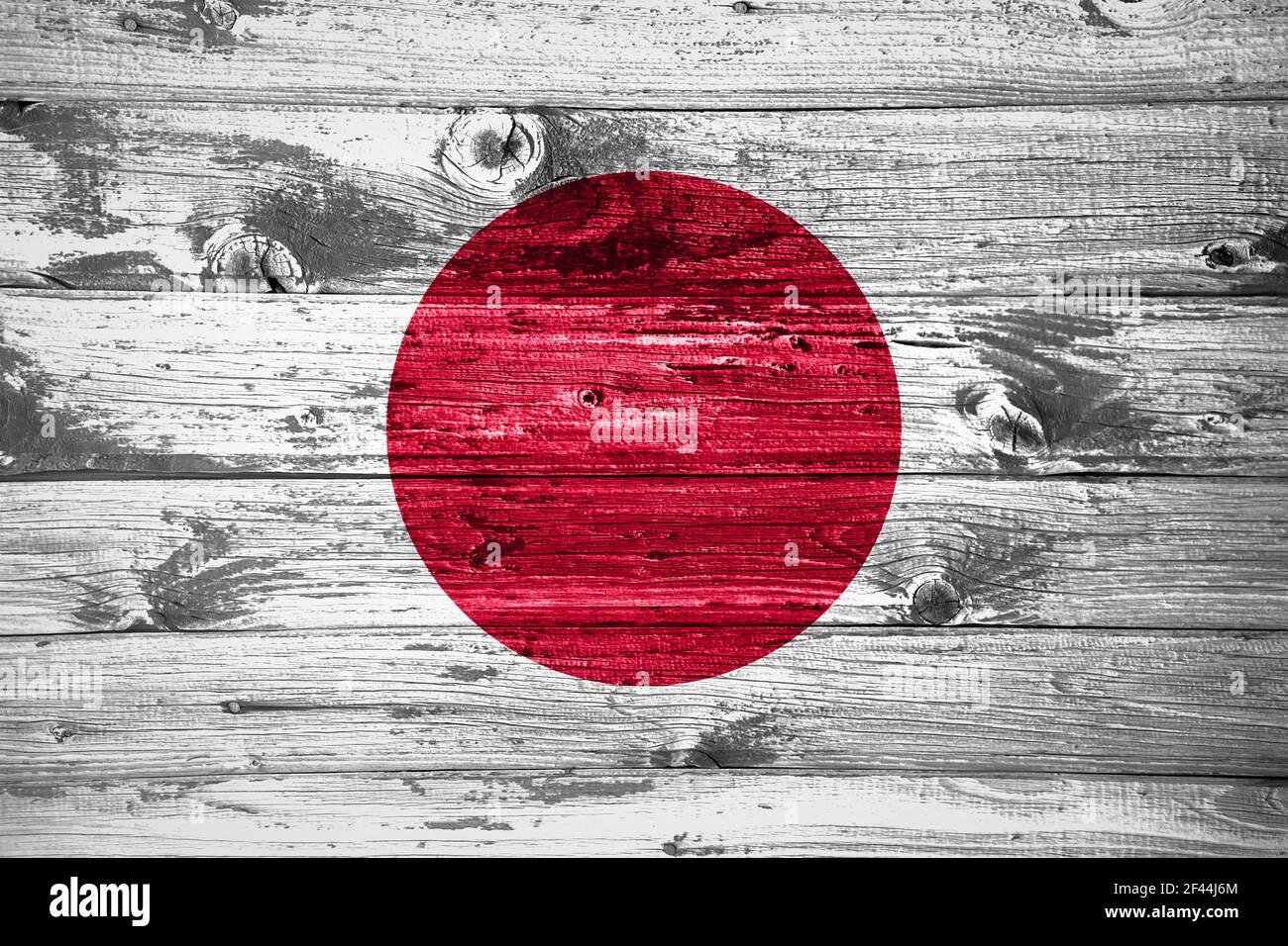 Japan flag on wooden planks background wood flag Stock Photo - Alamy