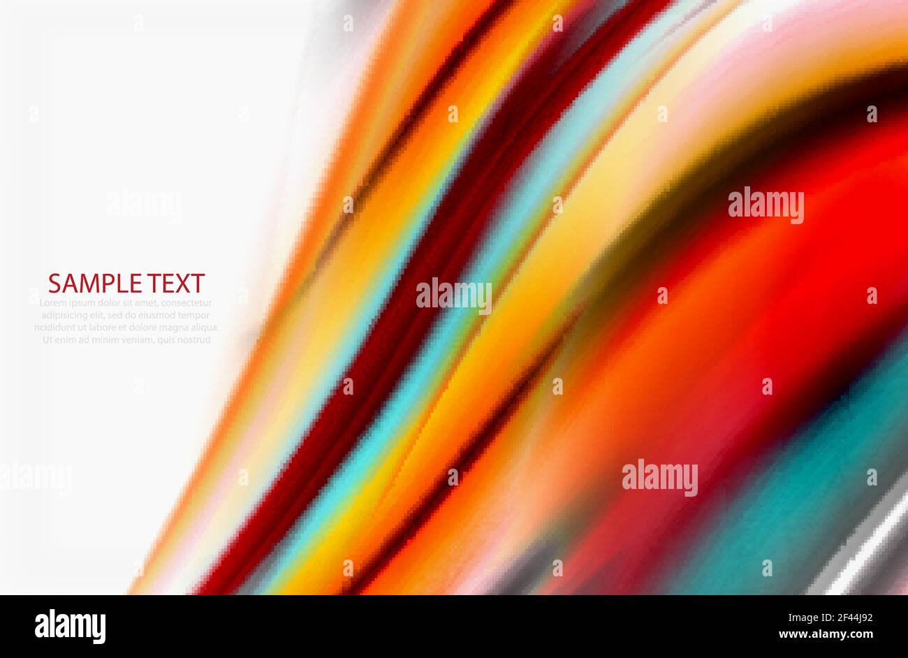 Rainbow color waves, vector blurred abstract background. Rainbow color ...